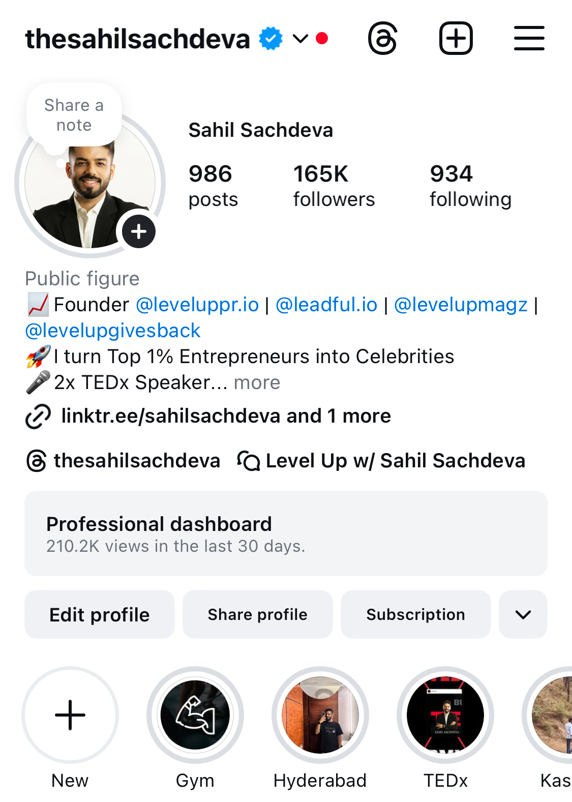 Sahil Sachdeva (Personal Brand) - Level Up PR